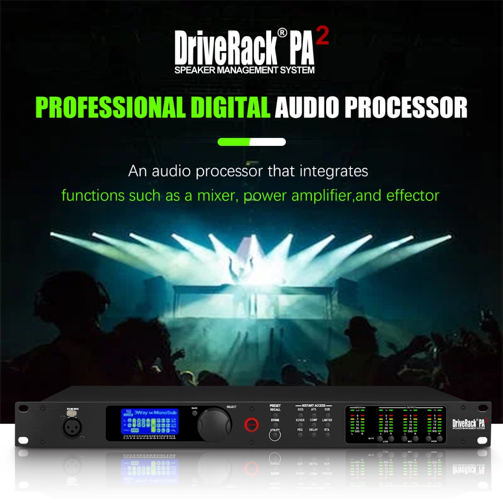 DriveRack PA2 2in6out DSP Karaoke Professional Digital Audio Processor ...