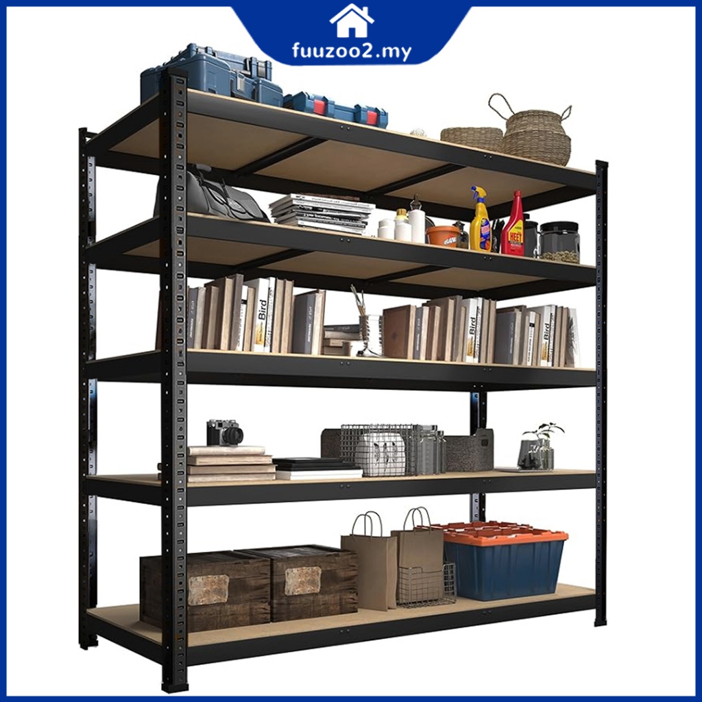 🔥Adjustable🔥5 Tièr 100*40*200cm Metal Boltless Rack Home Kitchen Store ...