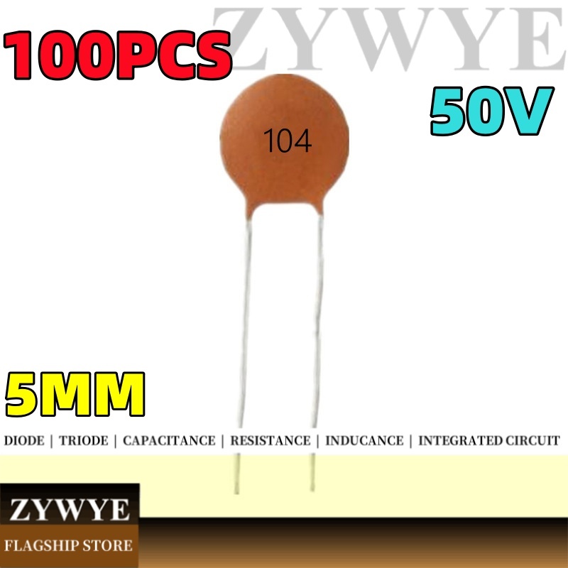 100pcs Capacitor 50V 104 Porcelain Sheet Capacitor 103 102 101 181 224 473 10P 22P 30P 56P ...