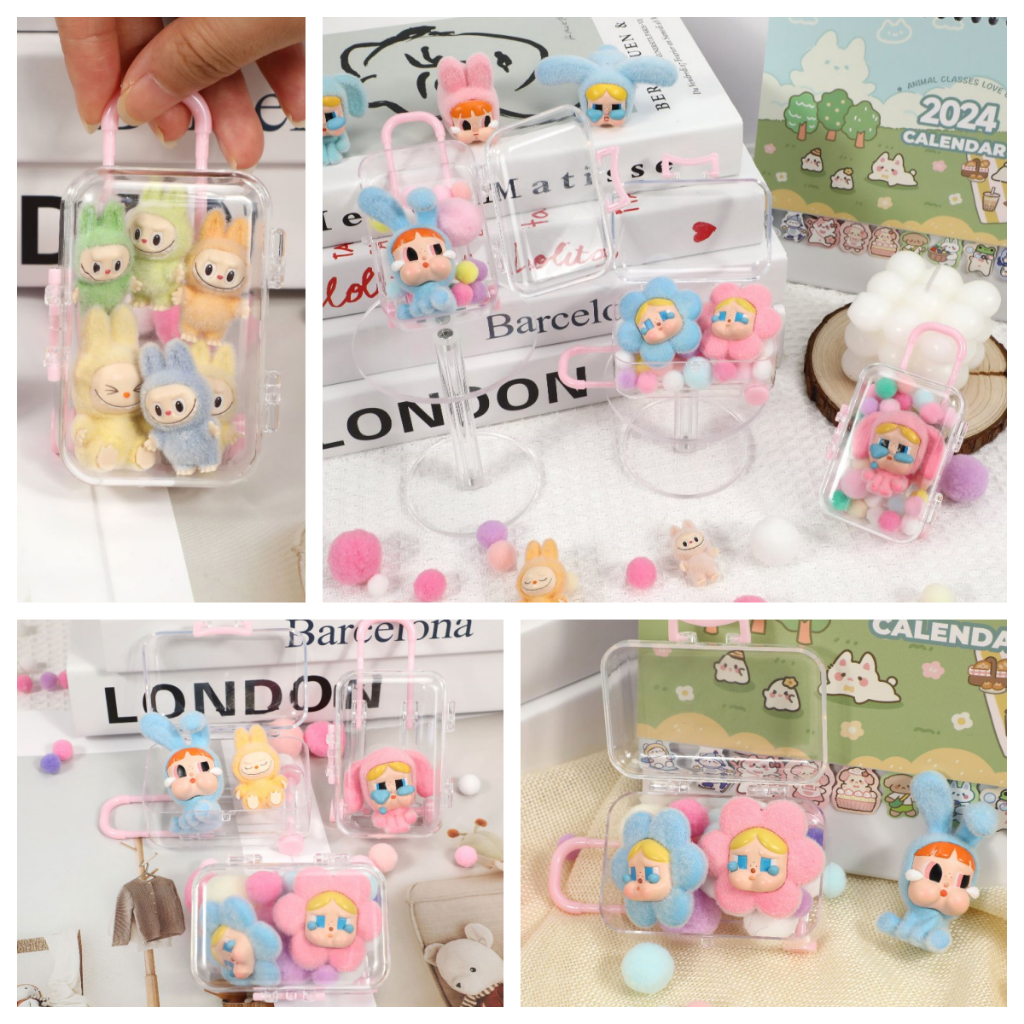 mini labubu Doll storage luggage case cute box simple modern ...