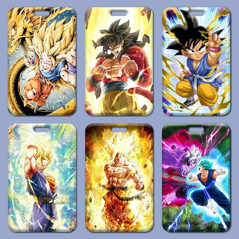 Anime Dragon Ball card holder Goku Vegeta sliding cover design card ...
