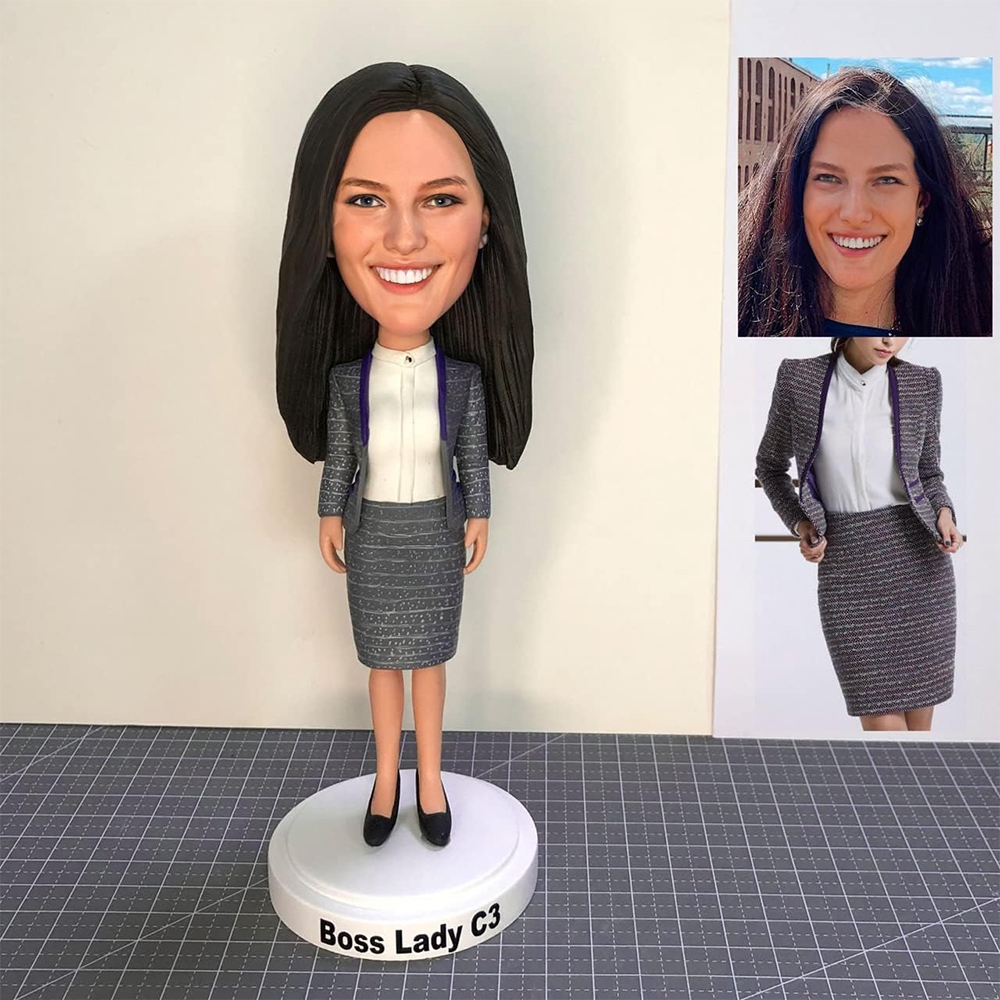 Lady Boss Custom Bobble-Heads Figurine Customized Doll,Girls Bobble ...