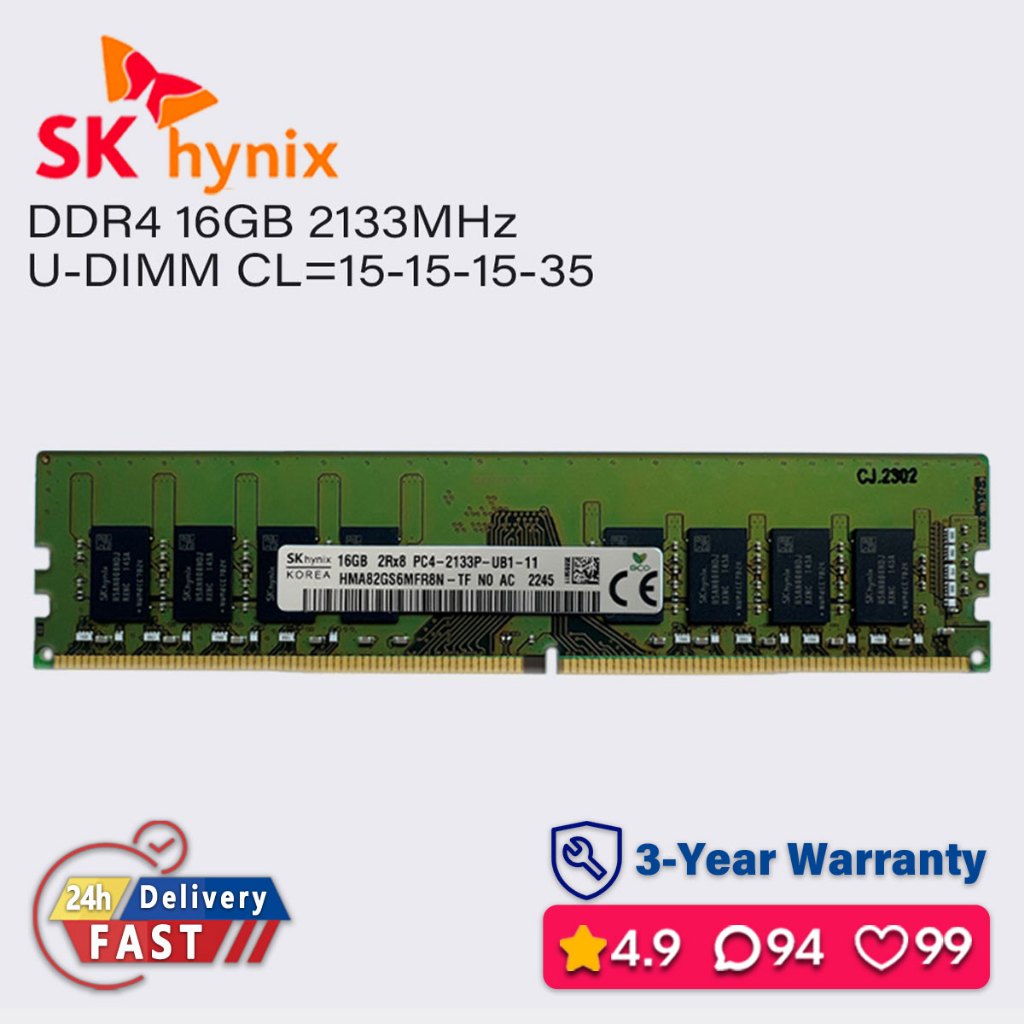 sk hynix 16gb 8gb 4gb 2133mhz ddr4 ram desktop dimm memory pc4 1.2v ...