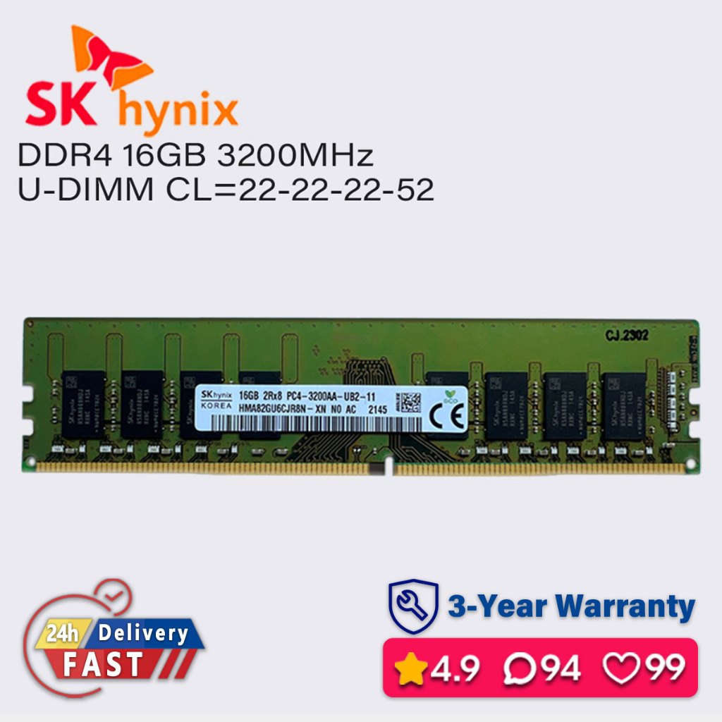 sk hynix 16gb 8gb 4gb 3200mhz ddr4 ram desktop dimm memory pc4 1.2v ...