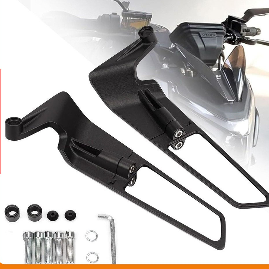Aluminum Side Mirror Winglet Y15 Y16 Ex5 LC135 RS150 NVX R15 R25 Rsx ...