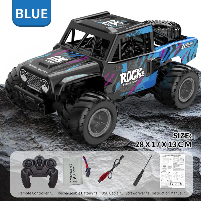 iBliver RC Monster Trucks 4x4 Off-road Waterproof, 1:16 Scale Large ...
