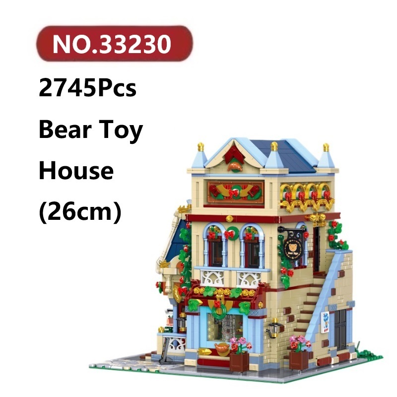 Bear Toy House Building Blocks 2745 Pcs BAKA Architecture Bricks Toy ...