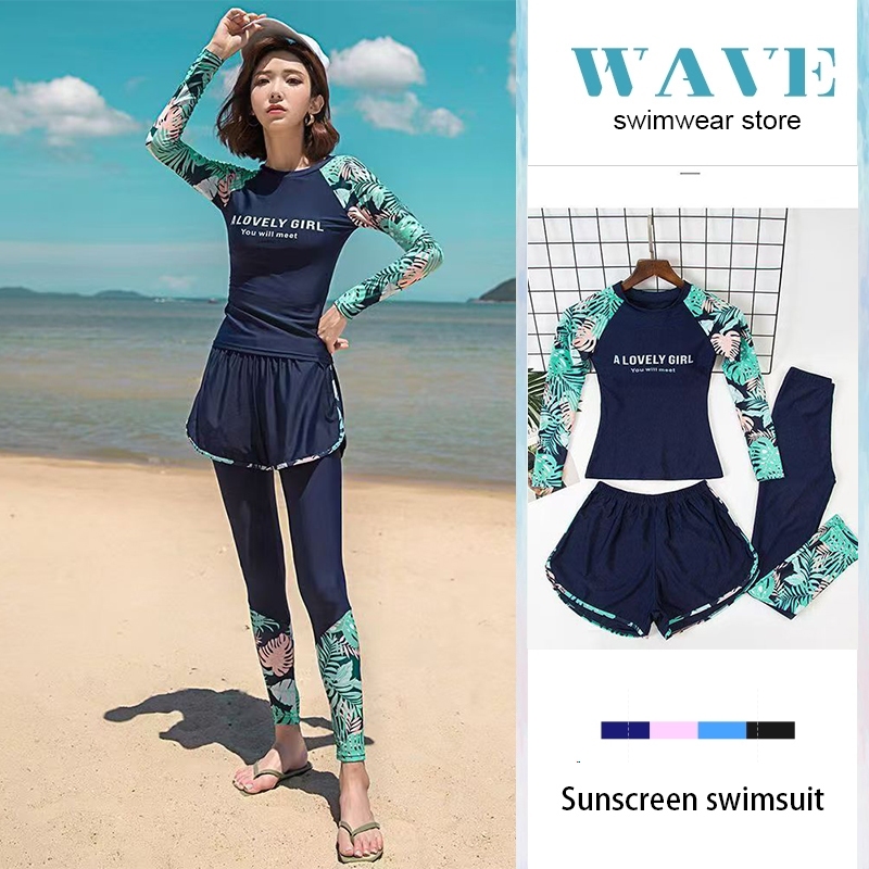 [WAVE] Penang Spot swimming suit woman ladies swimming suit大码 显瘦 泳衣女 baju renang muslimah long ...