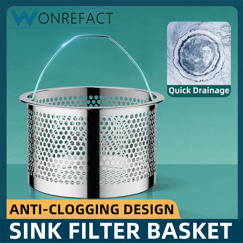 Kitchen Anti-Clogging Mesh Filter Sink Filter Basket Embedded Filter ...