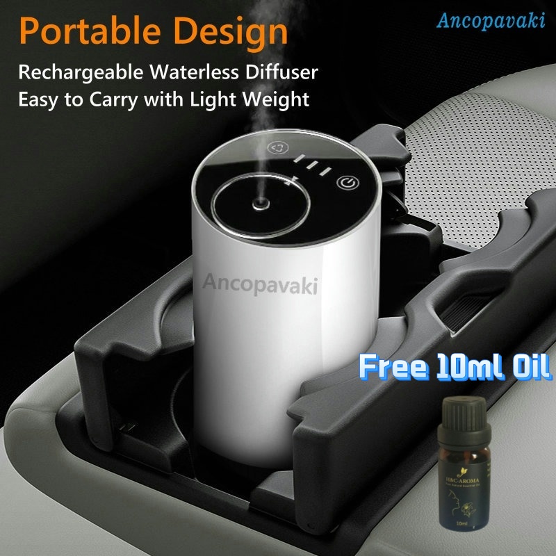 Ancopavaki Waterless Diffuser for Essential Oil with Battery Operated ...