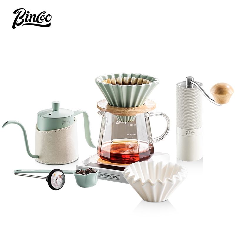 BINCOO Hand Brew Coffee Pot Set Filter Coffee Apparatus Sharing Pot ...