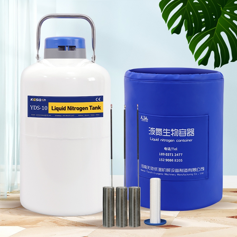 10L liquid nitrogen container cow farm dewar Animal Semen Storage Vessel ln2 Flask Vacuum tanks ...