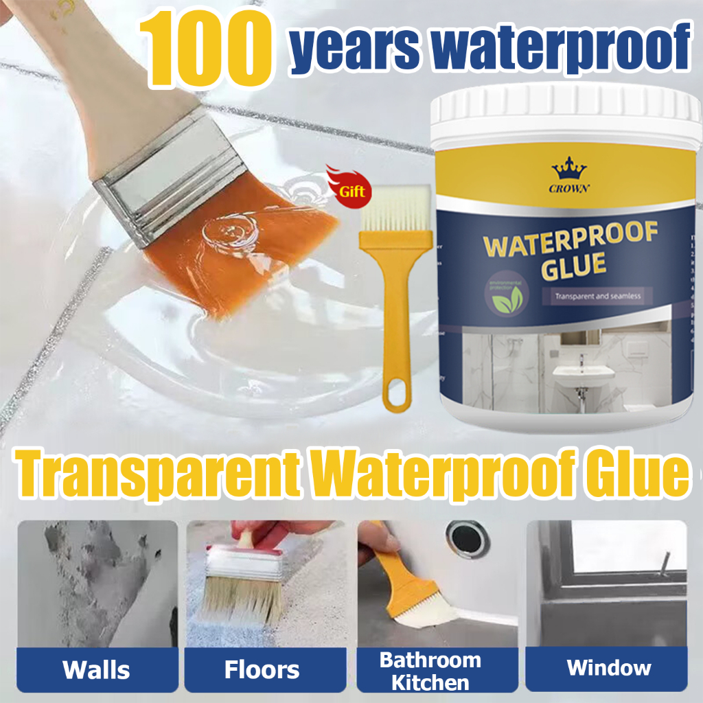 Waterproof Glue Transparent 300g/500g Gam Kalis Air Lutsinar Water ...