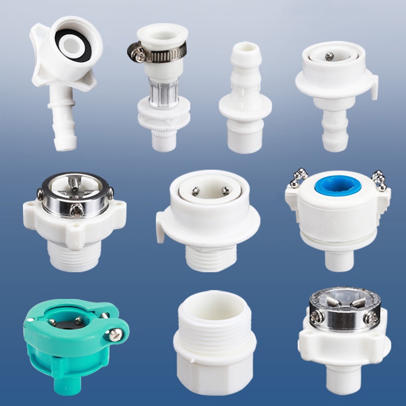 1/2" 3/4" Universal Snap Connector Washing Machine Inlet Pipe Adapter ...