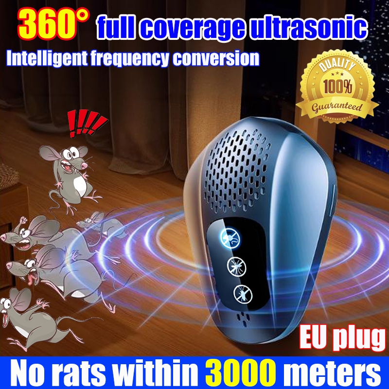 360° Intelligent ultrasonic Rat repellent drives away rats,Lizards ...