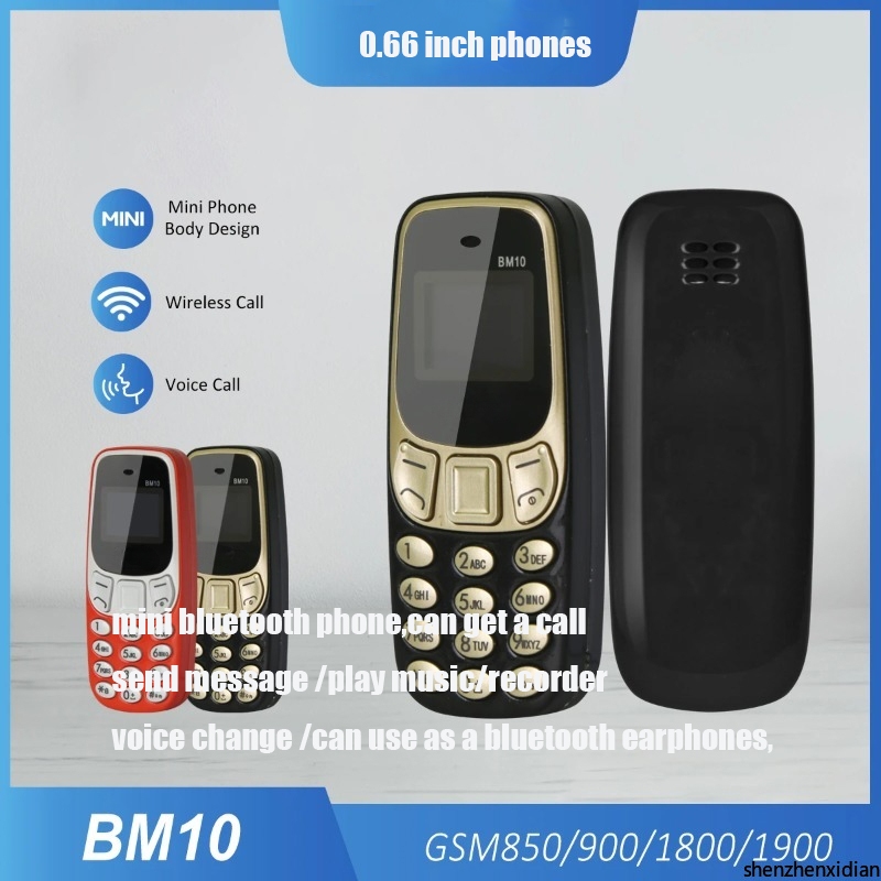 COD BM10 Small Mobile Phone Bluetooth Earphone Voice Changer Dialer Low ...