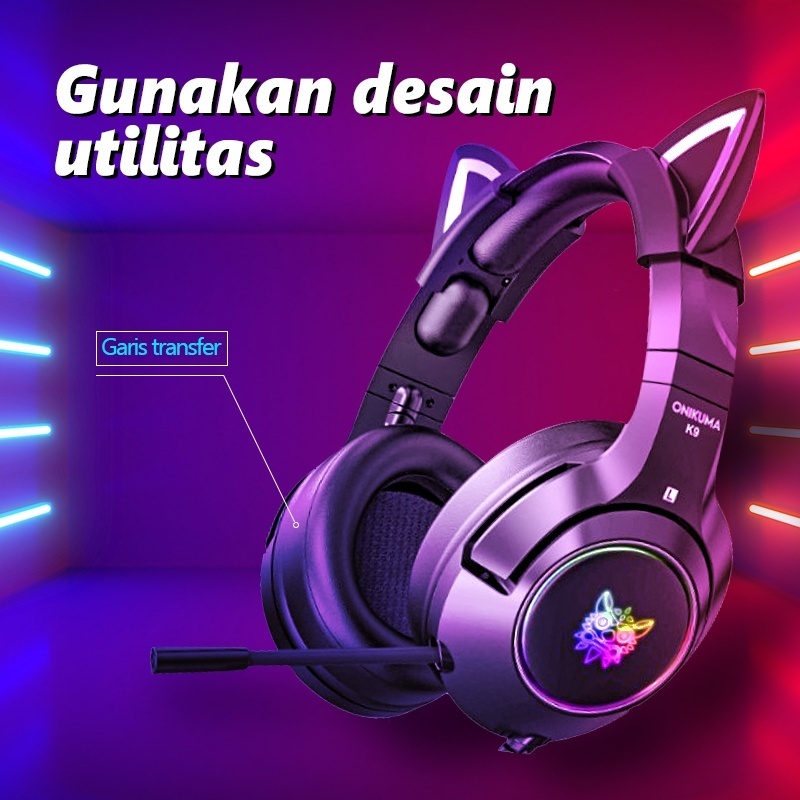 ONIKUMA K9 RGB Gaming Headphones for PC/Mobile/PS4/XBOX/Nintendo ...