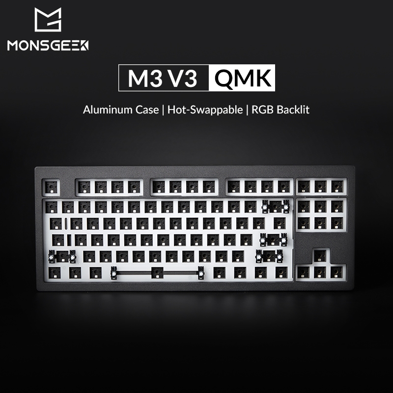 MonsGeek M3 V3 QMK/VIA TKL south-facing aluminum barebone keyboard with ...