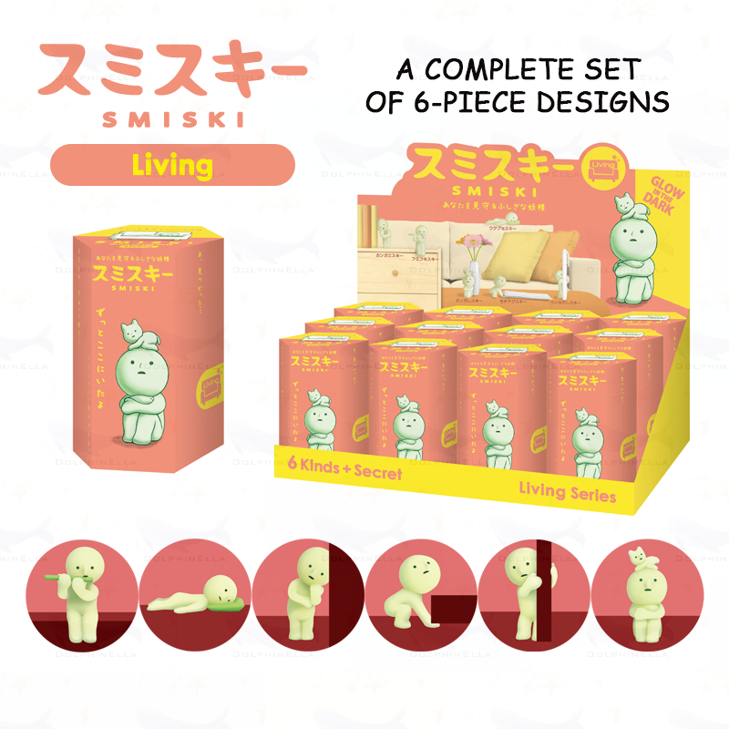 Whole box set 6pcs Complete Set smiski living Mini figure Blind Box ...