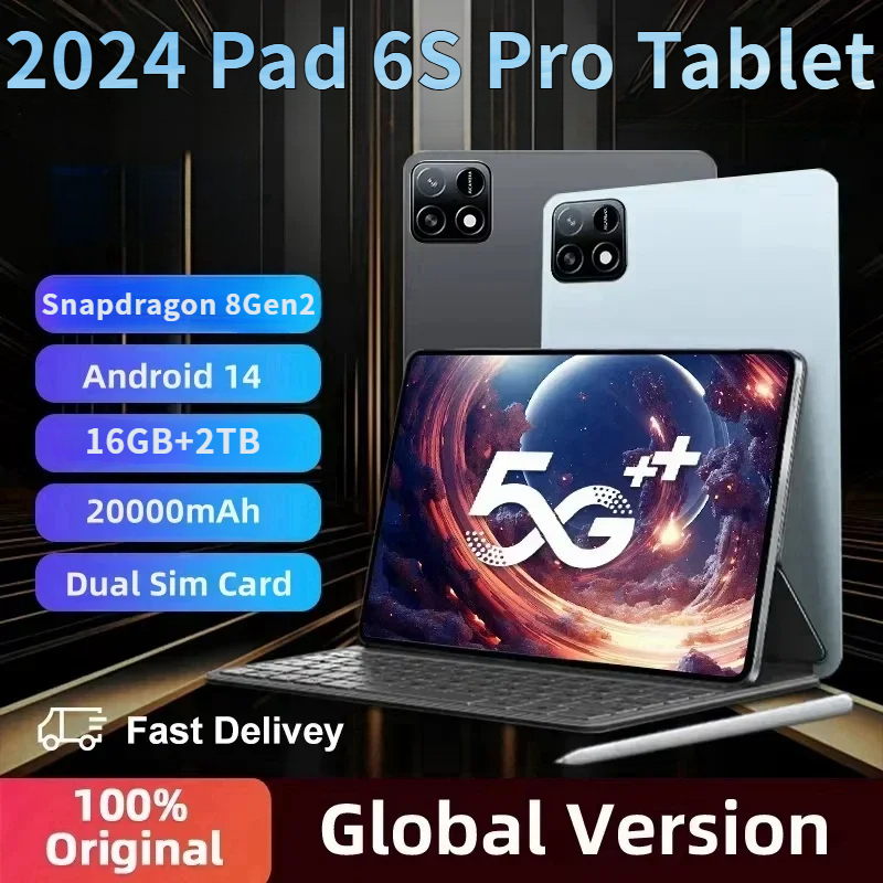Global Version Original Pad 6S Pro Tablet 11inch HD 4K Android 13 16GB ...
