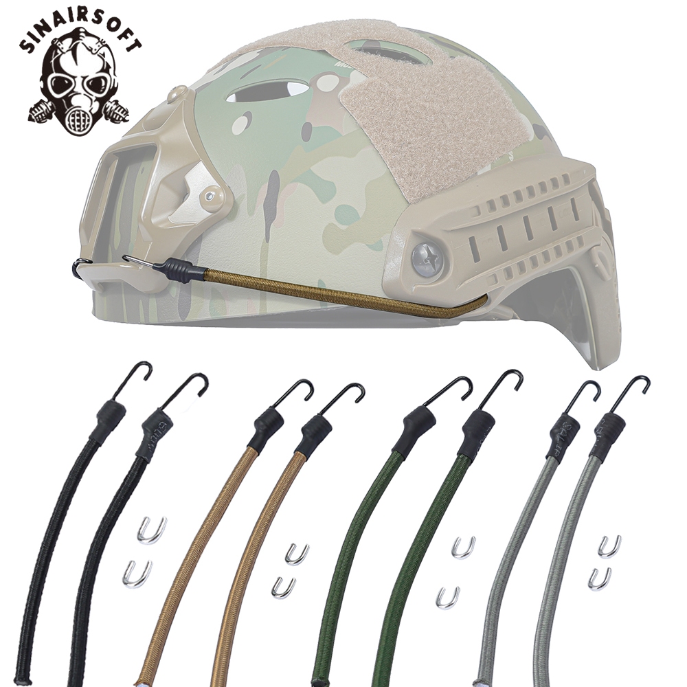 SINAIRSOFT 2pcs/set Tactical Helmet Guide Rail Safety Nylon Rope With ...
