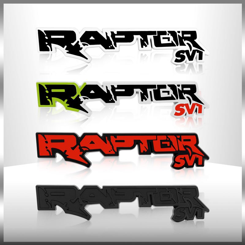 3D Metal Car Sticker RAPTOR SVT Logo Emblem Body Fender Rear Trunk ...