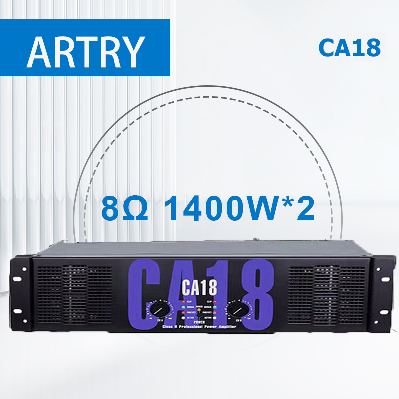 ARTRY CA18 Professional amplifier, two channels, 1400W high-power 8 ...