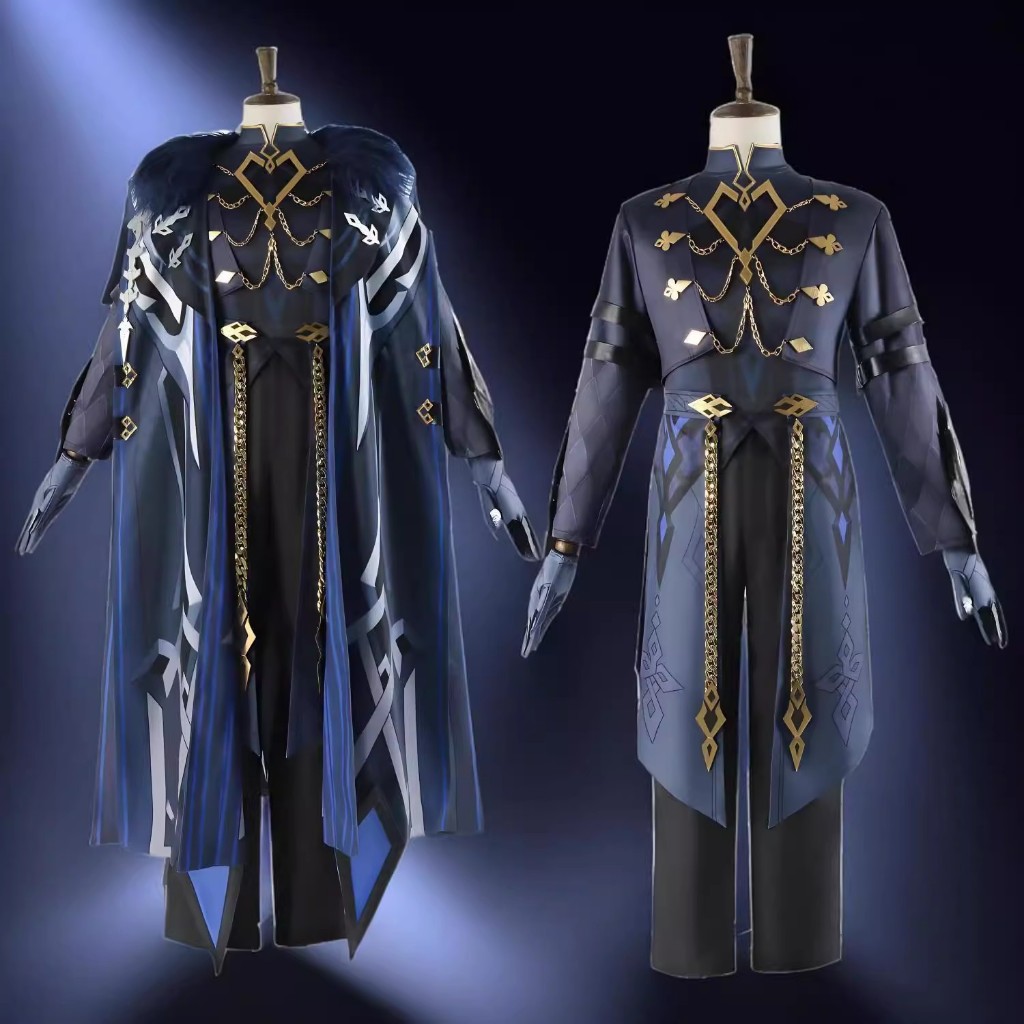 Genshin Impact II Capitano Cos Costume Fatui The Captain Full Set Game ...