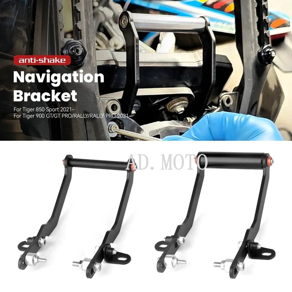 Motorcycle New GPS Phone Navigation Mount Bracket Anti shake bracket ...