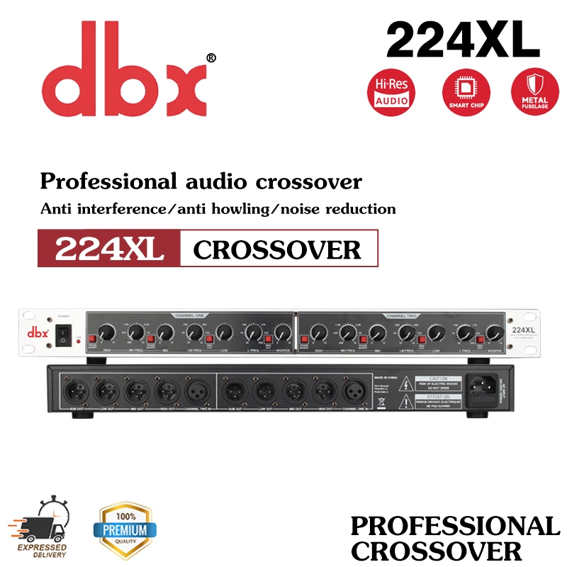 Dbx 224XL Audio Crossover 4 Splitter, Professional Electronic Frequency Crossover | Shopee Malaysia