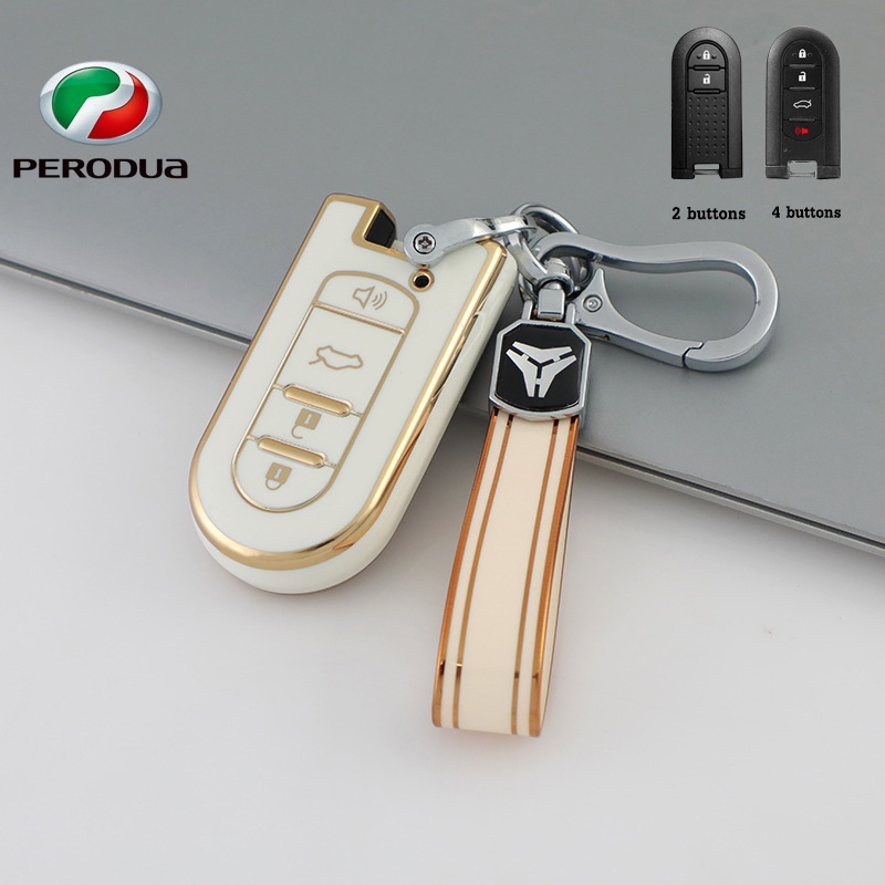 Perodua Car Remote Key Case Suitable For Perodua Bezza/Myvi/Aruz/Axia ...