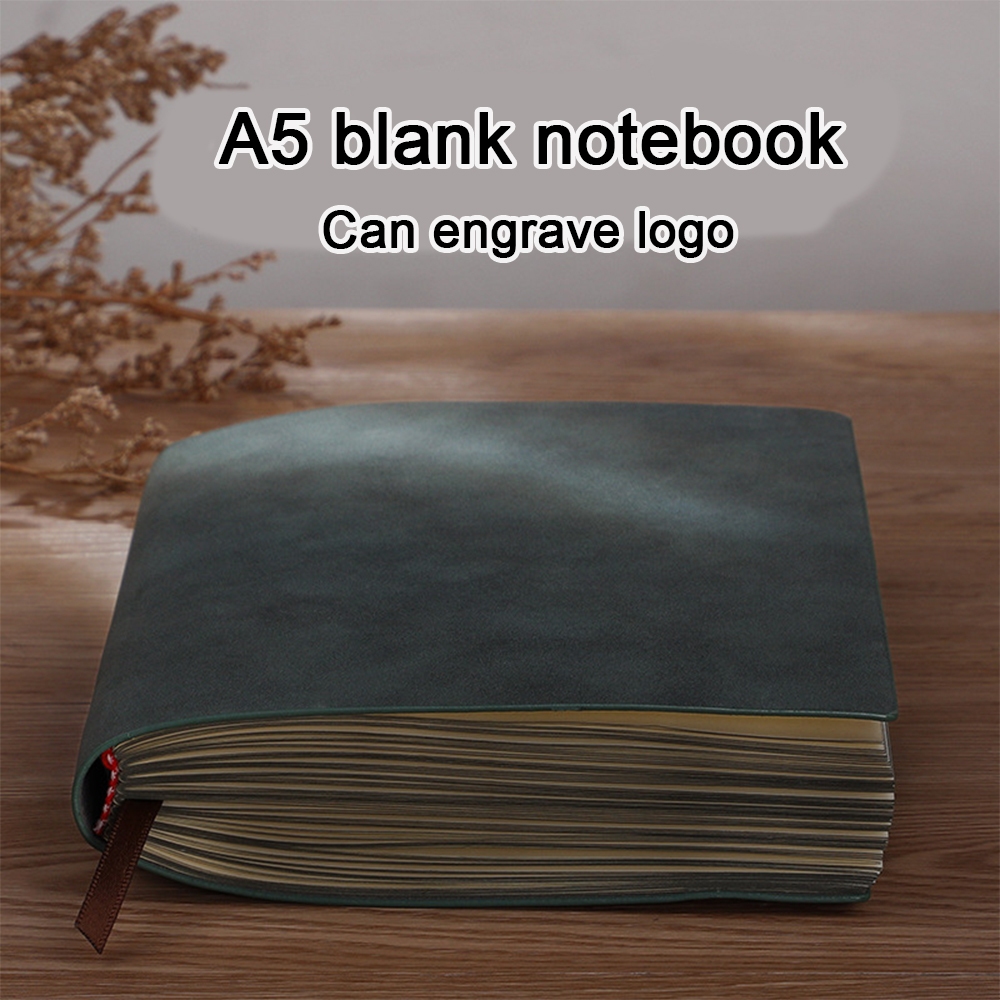 (Can Engrave Logo) A5 blank inner page notebook, student notepad ...
