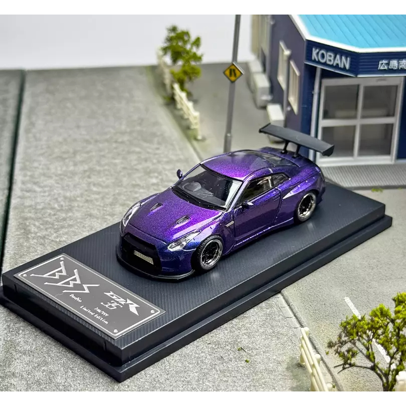 BBS 1/64 Rocket Rabbit Nissan GTR R35 Chameleon alloy model Collection ...
