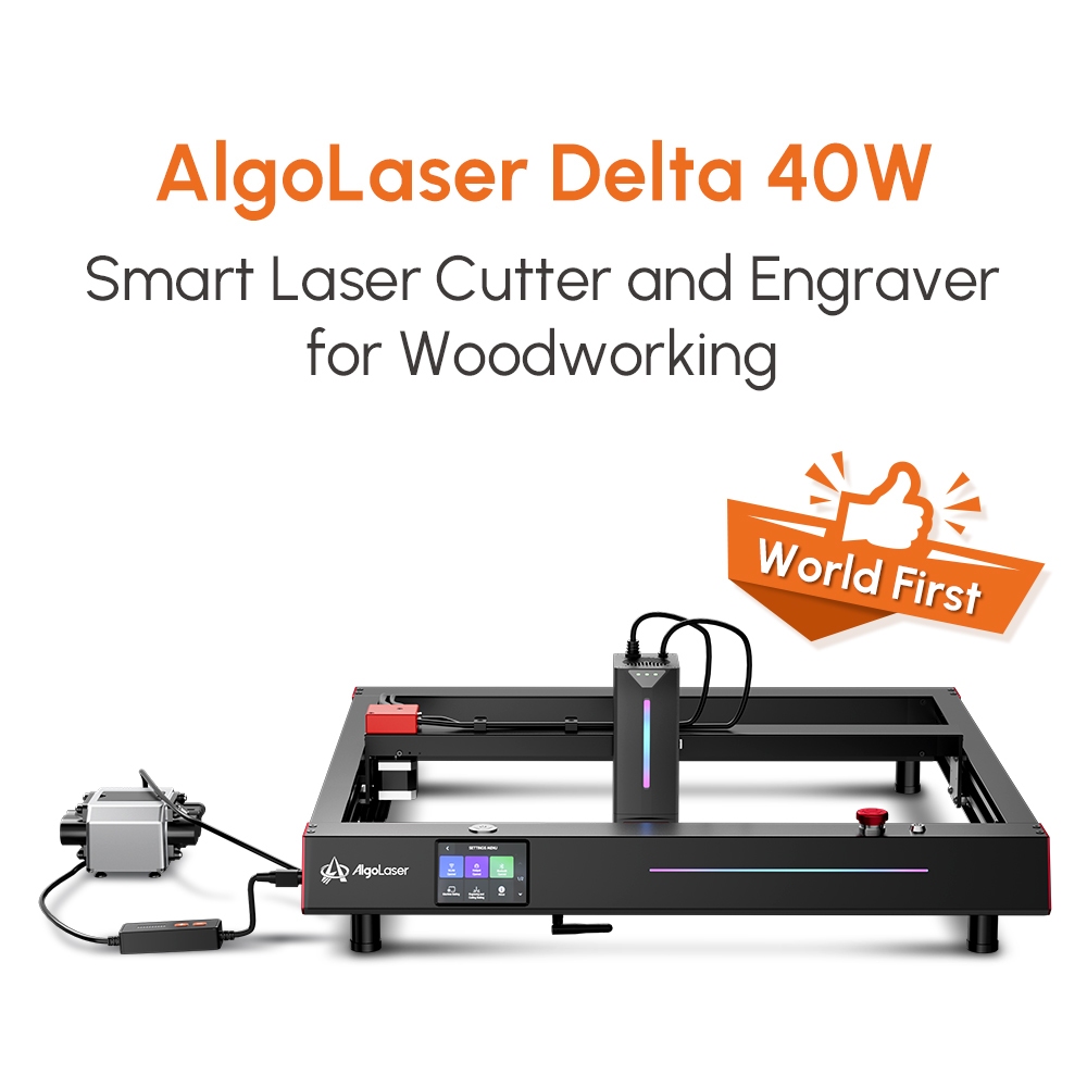 AlgoLaser Delta 40W Diode Laser Engraving Machine Smart Laser Cutter and Engraver for ...
