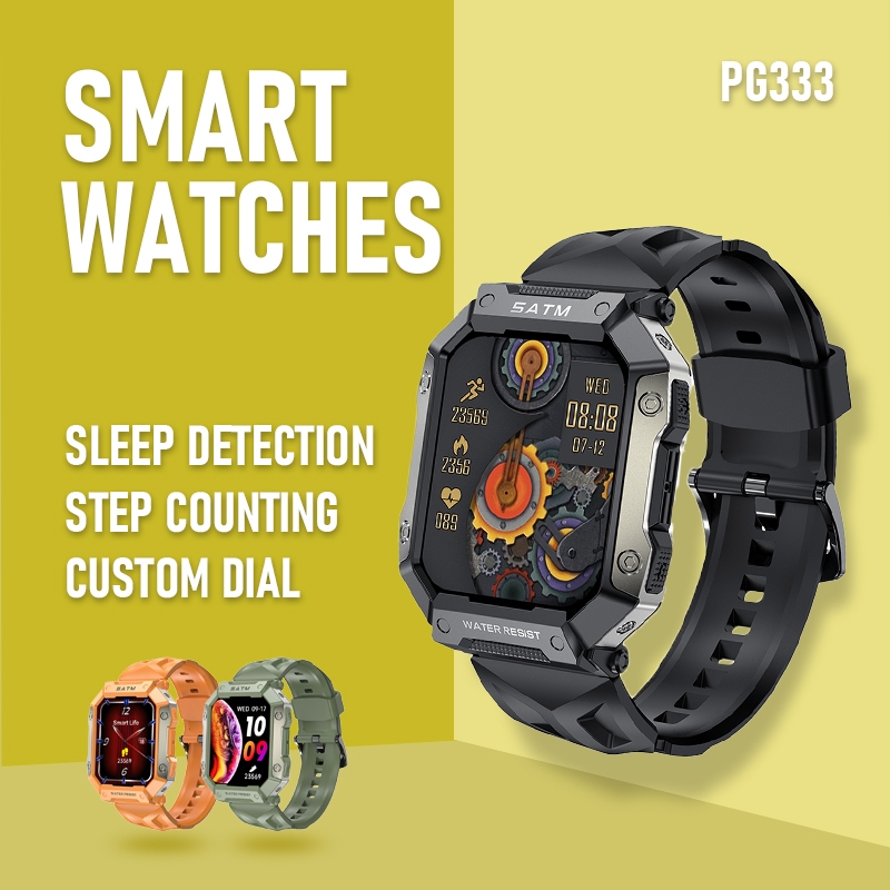 PG333 Men's smart sports watch 6 sets of theme styles remote ...
