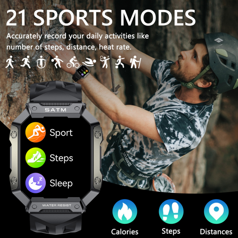 A PG333 smart watch with 6 sets of theme styles, customizable dials ...