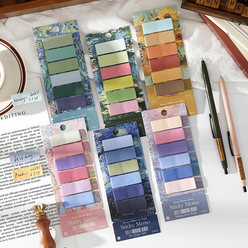 Penlab Color Scheme Sticky Notes 120 Sheets Artist Painting Memo Pad ...