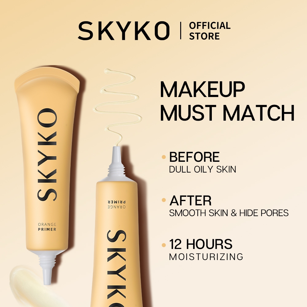 Skyko Orange Isolation Makeup Base Moisturizing and Hydrating Makeup ...