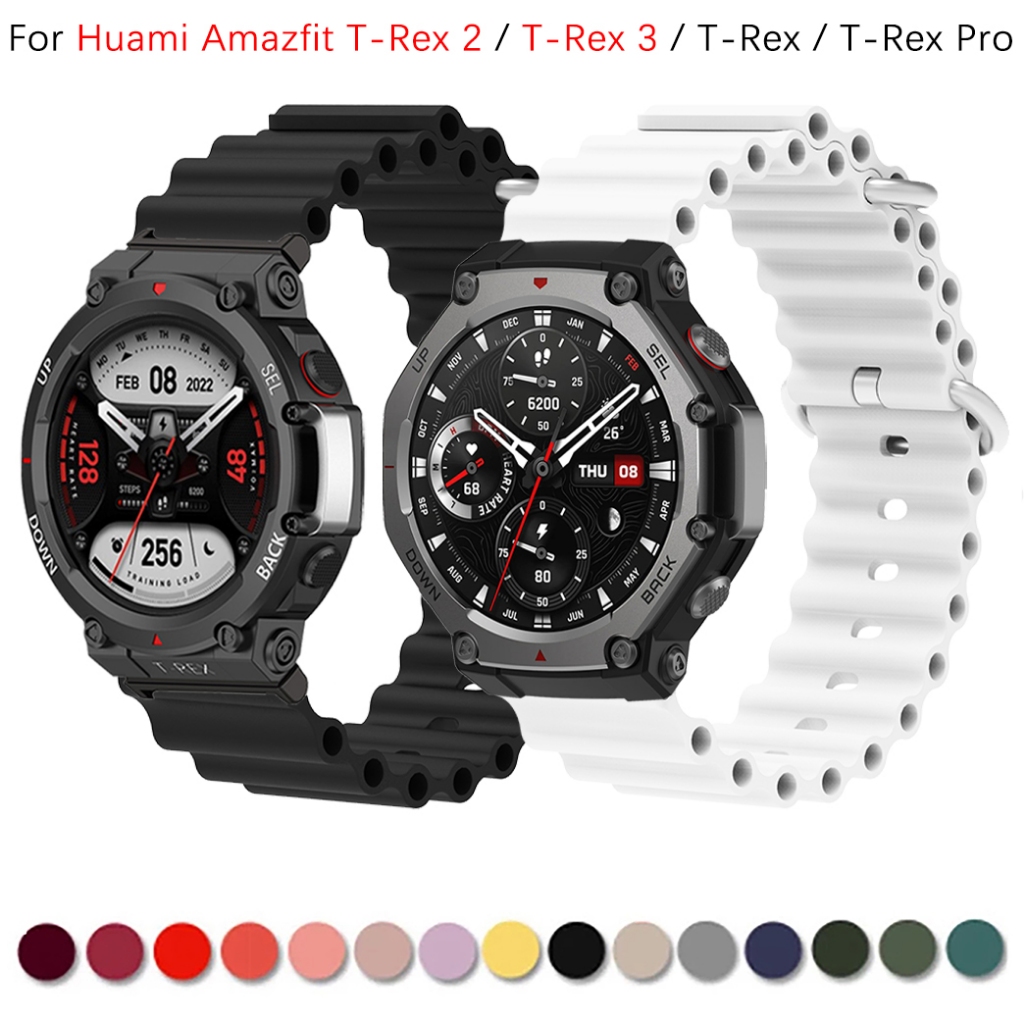 Buckle Silicone Band with For Huami Amazfit T-Rex 2 / T-Rex 3 / T-Rex ...