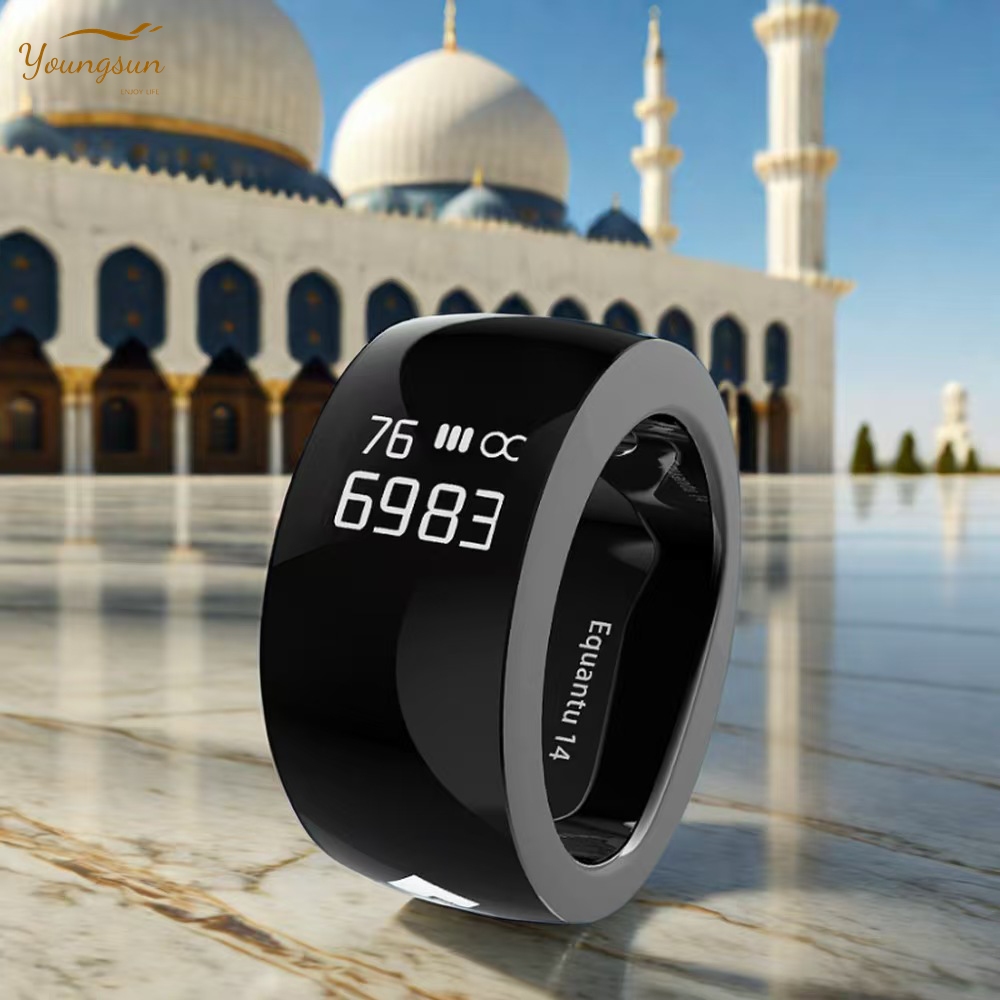 Smart Tasbih Tally Counter Ring Zikr Ring Bluetooth Tasbih Ring Equantu ...