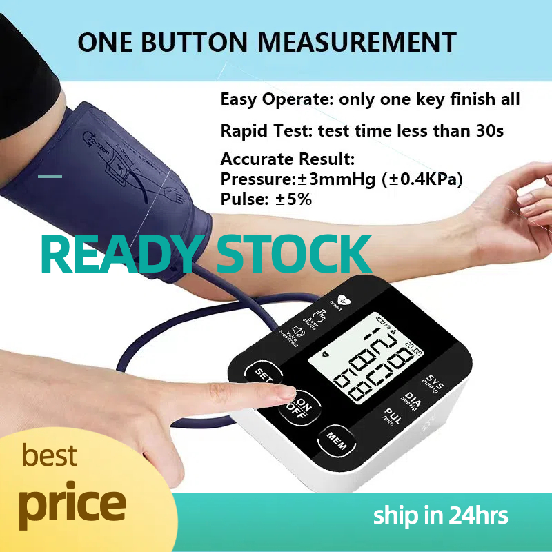 【Malaysia Stock】 Monitor BP Cuff Automatic Digital Blood Pressure ...