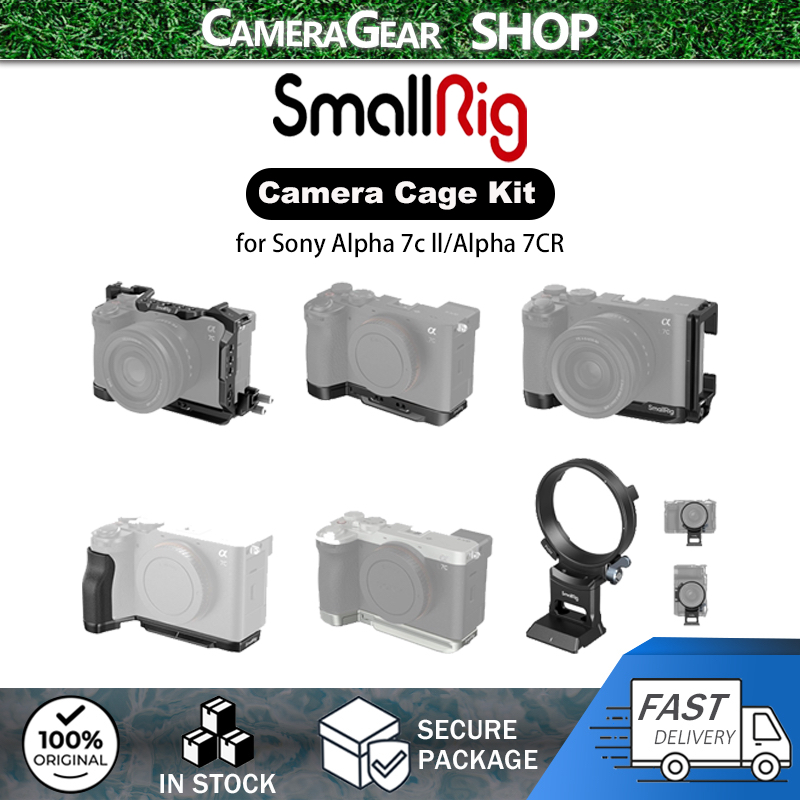 SmallRig Camera Cage Kit/Quick-Release Base Plate/L-Shape Grip for Sony ...