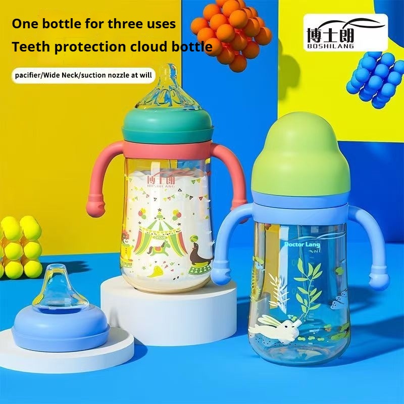 Baby Feeding Bottle Milk Anti-colic Bottle Kids Wide Neck Nursing Botol ...