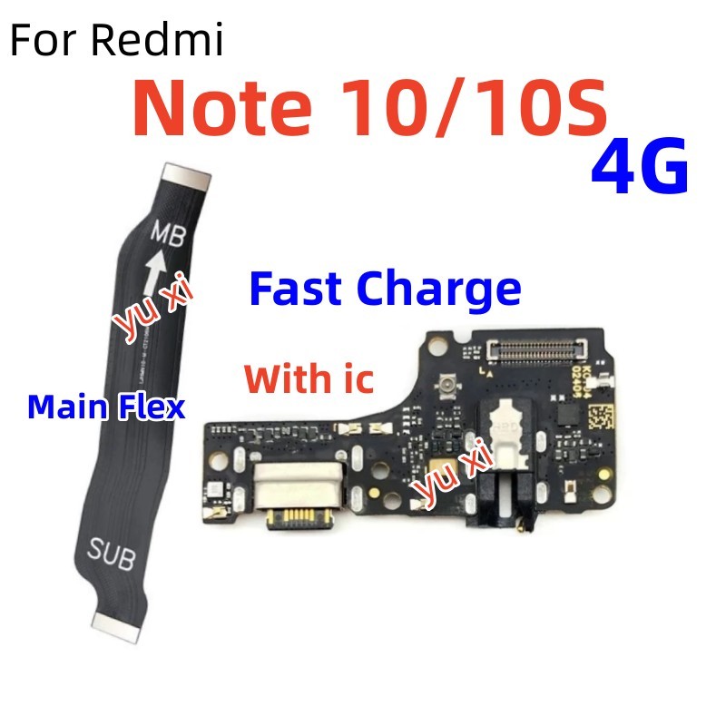 For Xiaomi Redmi Note 10 10s 4G main board ribben charging flex cable ...