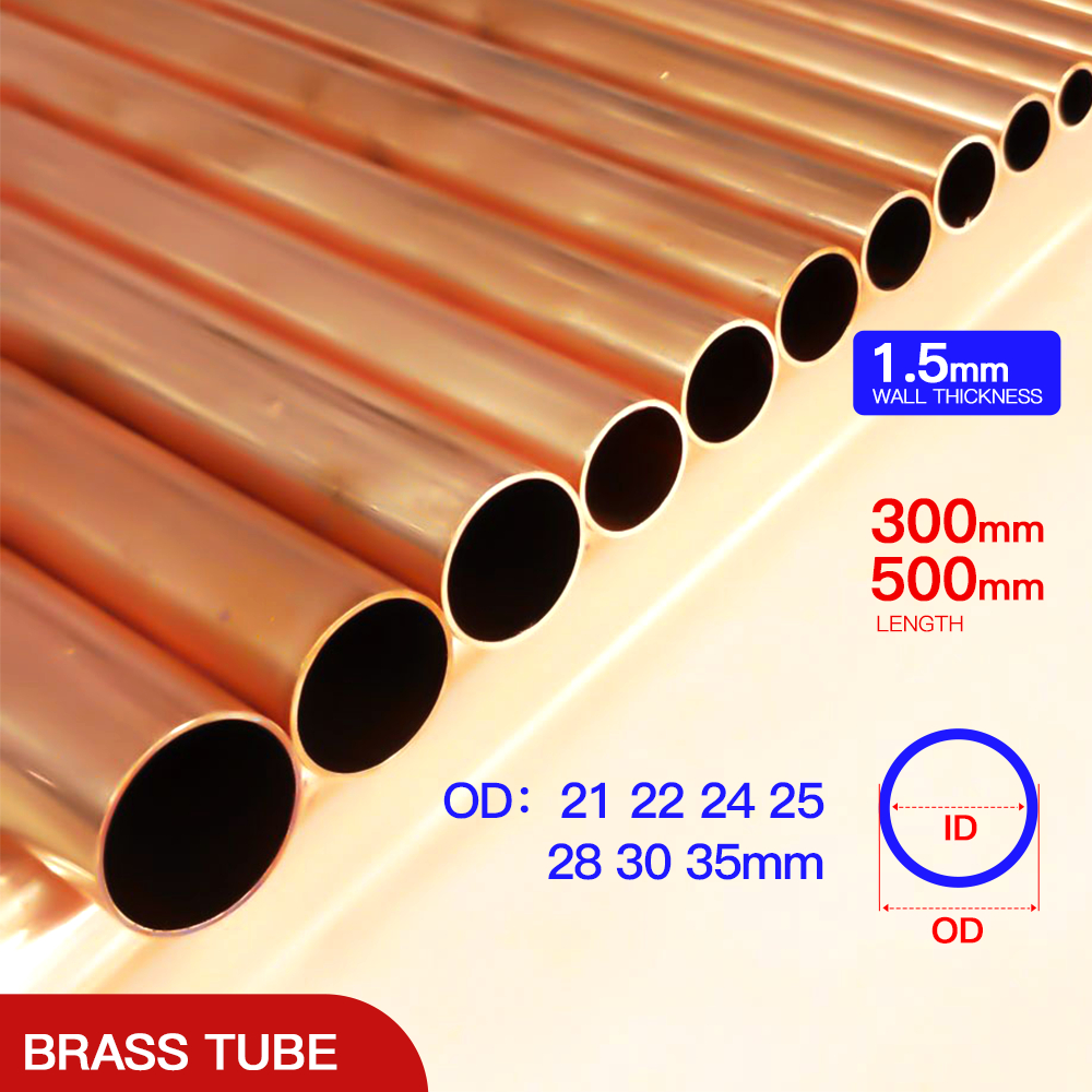 FUYI copper pipe wall thickness 1.5mm OD 21-35mm length 300mm 500mmmm ...