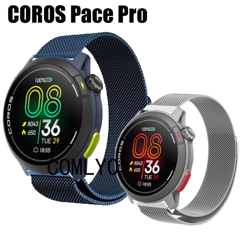For COROS Pace Pro Smart Watch Strap Stainless Steel Metal Women men ...