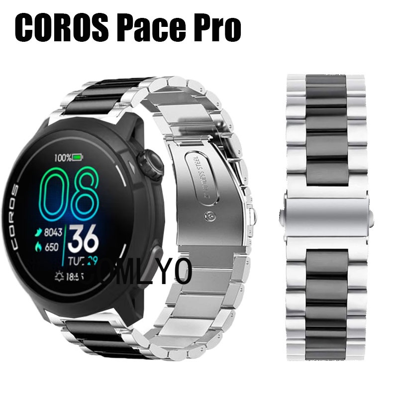 For COROS Pace Pro Strap Smart Watch stainless steel Metal Men Band ...