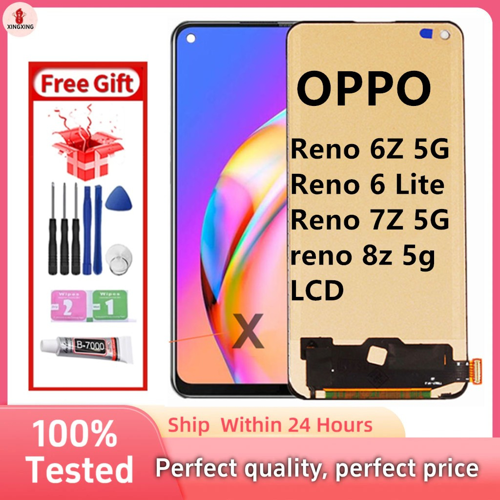 Oppo Reno 6Z 5G/Reno 6 Lite/Reno 7Z 5G/Reno 8z 5G LCD Display Touch Screen Digital Instrument ...