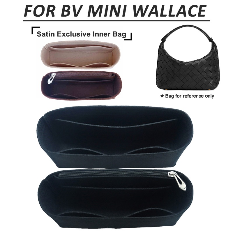For BV Wallace Underarm Bag Felt Inner Bag Mini Lunch Box Bag Cosmetic ...