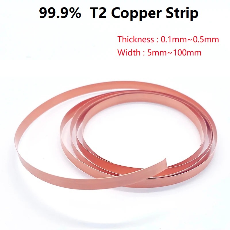 T2 Copper Strip Copper Belt Roll Pure Red Copper Strip Strap 99.9% ...